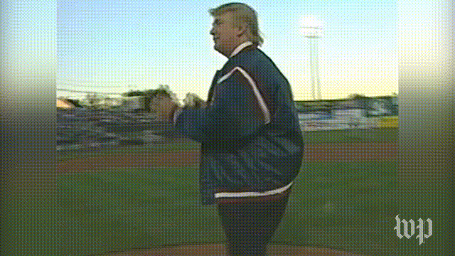 Blast from the past: George Bush throwing a perfect strike in the WS ...